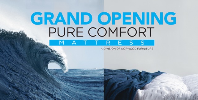 Grand Opening of Pure Comfort Mattress – Norwood Furniture – Norwood ...